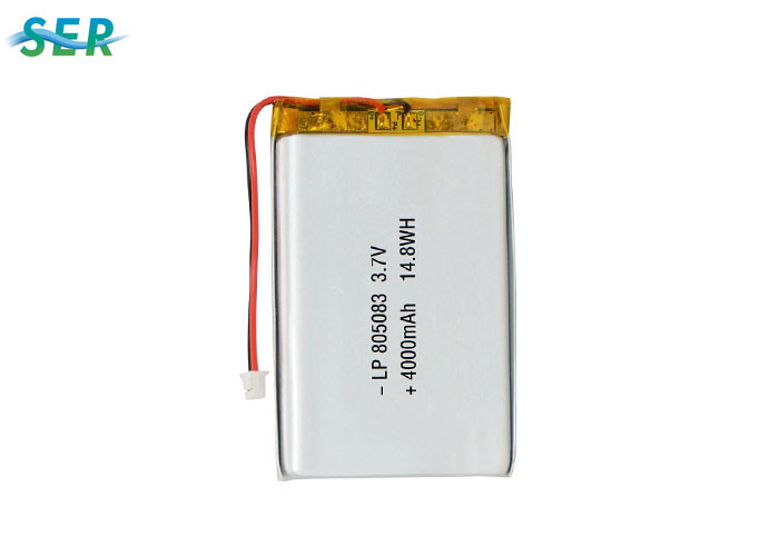 Lítio recarregável liso Ion Polymer Battery Pack 3,7 V 4000mAh para ...